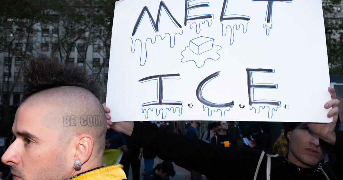 Raving outside I.C.E.’s New York headquarters - The Face